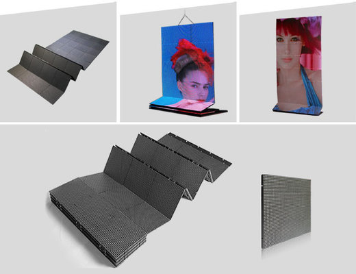 China Floor / Wall Mount Retail LED Display , P6 Flexible LED Video Screen 32×32 Pixels supplier
