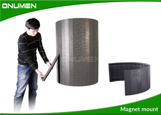 China 360 Degree Curved LED Screen Indoor / Advertising Digital Cylinder LED Display P6 Mm supplier