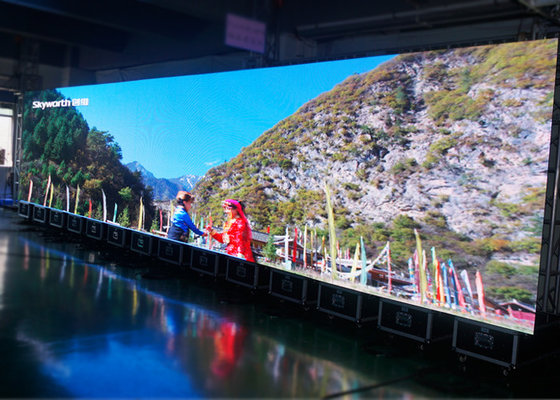 China P9.375 Out door flexible led display panels Black Module 1/8 Drive mode supplier