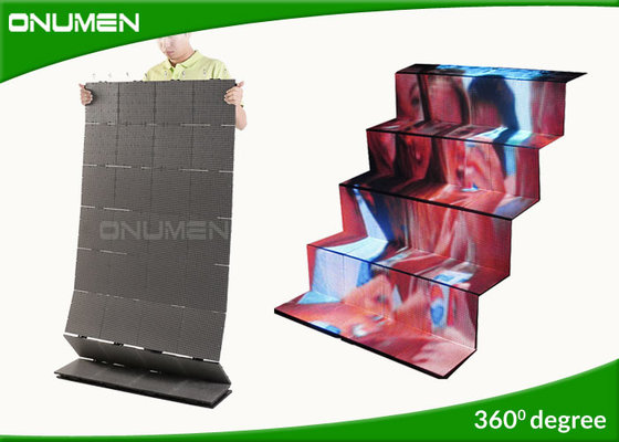 China Out door Led Stage Display , rgb Large Flexible Led Screen 4000 nits Brightness supplier