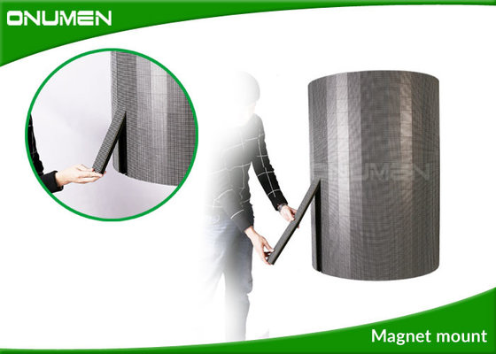 High Definition 3.9mm Magnetic Curved Video Screen Front service 1500nits Brightness supplier