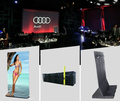 Concert Stage LED Screens / Ultra Thin foldable led screen For Advertising supplier