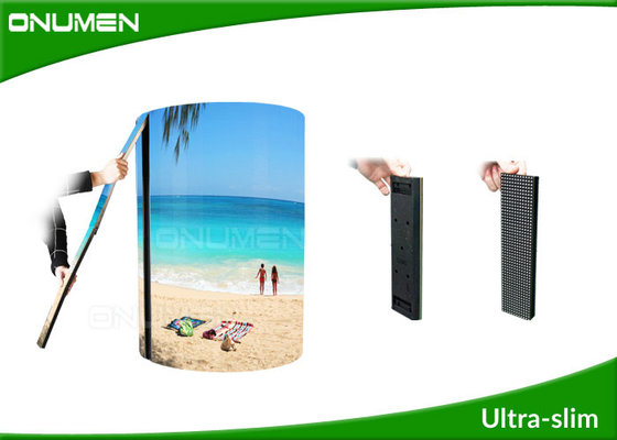 Indoor 3.9mm Slim Design flexible led panel For Commerical Ads , High brightness supplier