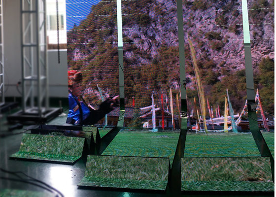 Flexible P9.375 Rental Stage LED Screens Curtain For Hire , Low Consumption supplier