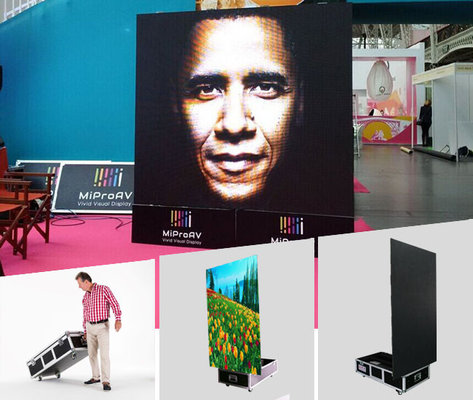 High Definition P3.9 Foldable Led Screens , Digital Remote Led Video Wall Display For Hire supplier