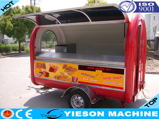 Snack Custom Food Concession Trailers Hamburger Mobile Trucks