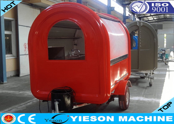 Fiberglass Colorful Mobile Kitchen Concession Trailer Food Catering Trucks
