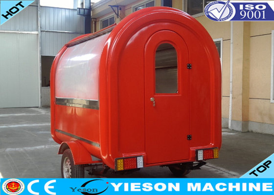 Fiberglass Colorful Mobile Kitchen Concession Trailer Food Catering Trucks
