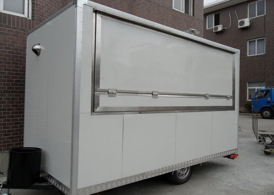 Custom Commercial Mobile Kitchen Concession Trailer With 2 Big Wheels