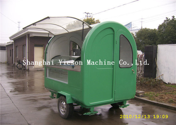 Steel Mould Construction Portable Food Carts With Towable Trailer
