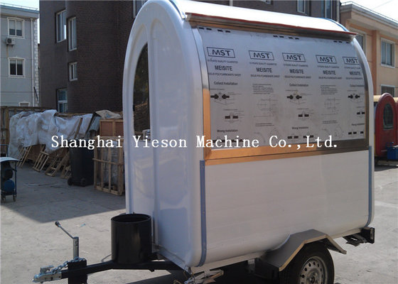 Steel Mould Construction Portable Food Carts With Towable Trailer