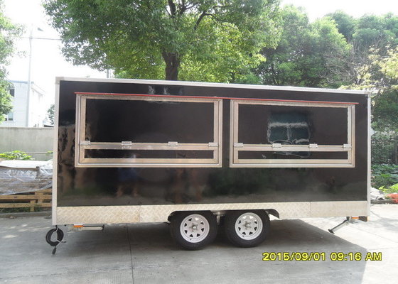 Custom Multifunction Mobile Kitchen Concession Trailer With Disc Brakes Double Axles