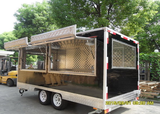 Custom Multifunction Mobile Kitchen Concession Trailer With Disc Brakes Double Axles