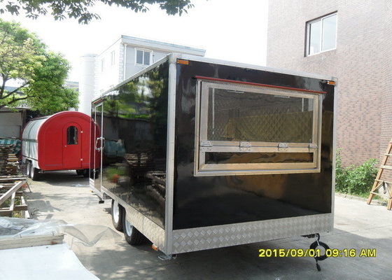 Custom Multifunction Mobile Kitchen Concession Trailer With Disc Brakes Double Axles