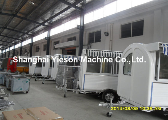 Strong Steel Food Concession Trailers Mobile Food Catering for Huamburgers