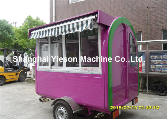 Mobile Ice Cream Trailer Commercial Food Trucks CE ISO9001