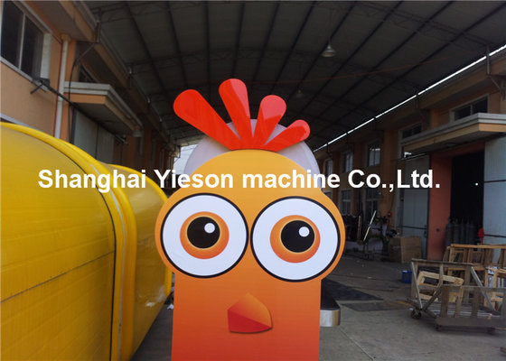 Cartoon Design Street Food Kiosk Mobile Fry Cart For Chips CE ISO9001