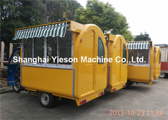 Gasoline Motorcycle Food Cart , Mobile Snack Cart For Fast Food