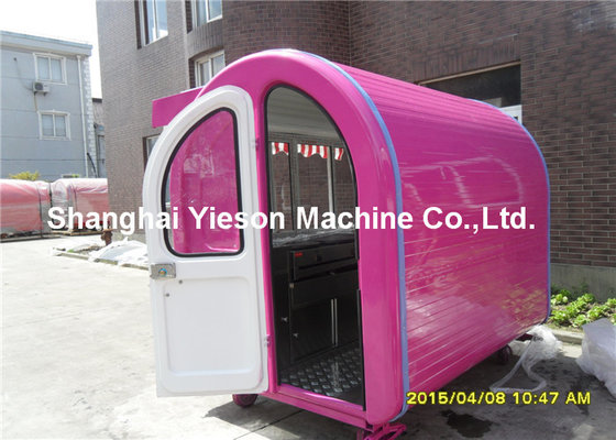 Sandwich Panel Mobile Food Carts Outdoor Food Kiosk Crepe Cart