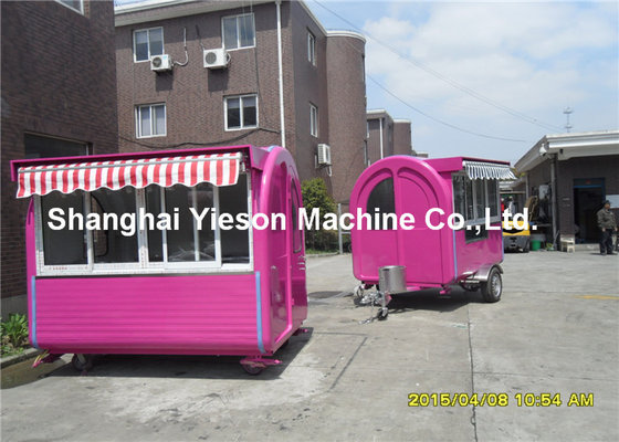 Sandwich Panel Mobile Food Carts Outdoor Food Kiosk Crepe Cart