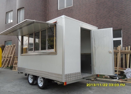 Custom Window Ice Cream Cart With Food Concession Trailers Air Conditioning