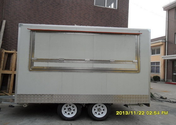 Custom Window Ice Cream Cart With Food Concession Trailers Air Conditioning