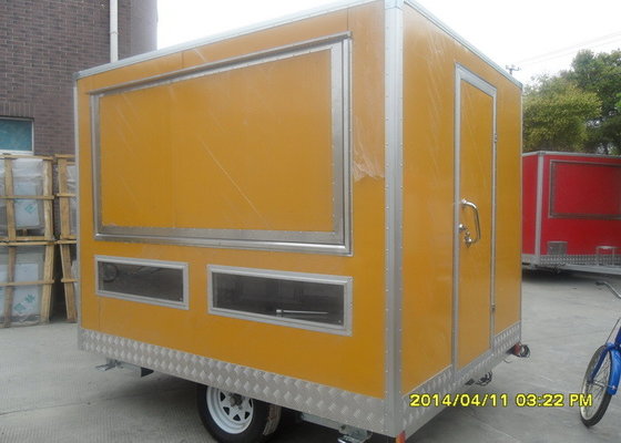 Mobile Hot Dog Cart Trailer With Single Axle Disc Brakes , Mobile Concession Trailers