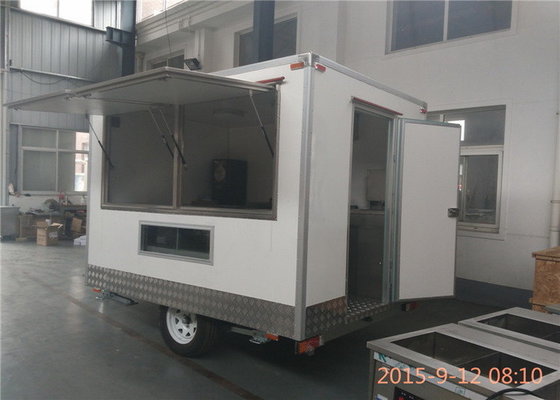 Mobile Snack Kiosk Food Catering Van With Automatic Coffee Maker