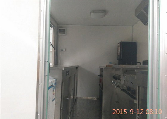 Mobile Snack Kiosk Food Catering Van With Automatic Coffee Maker