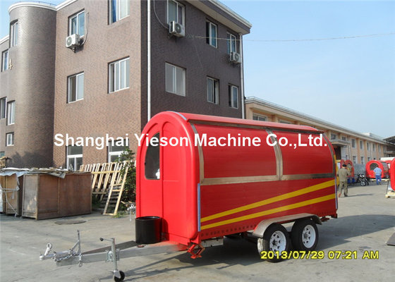 Steel Structure Food Truck Trailers Fast food Van Mobile Catering  For Drinks