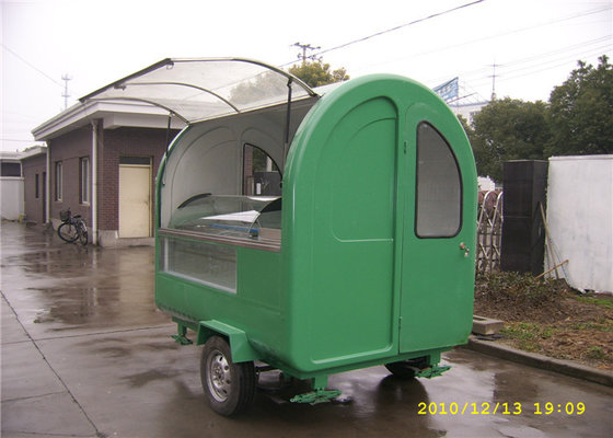 Steel Mobile Street Food Vans Outside Food Catering Strong Chaside Structure