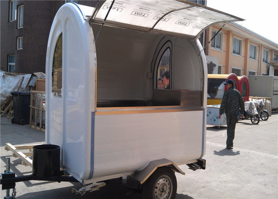 Food Catering Van Beverage Fast Food Kiosk For Catering , Commercial Food Carts