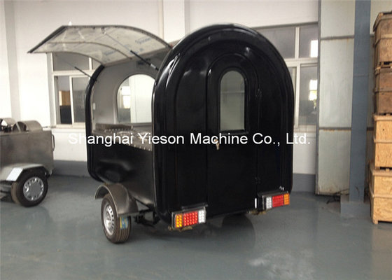 Fiberglass Mobile Restaurant Trailer Outside snack Kiosk with CE Food Cart Trailers For Sale