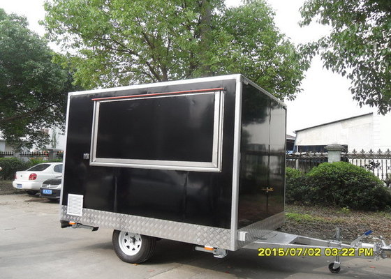 Juice Cart Mobile Food Trailers With Disc Brakes Single Axle 2 tyres