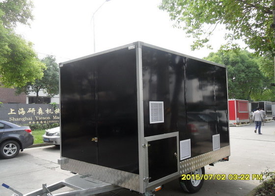 Juice Cart Mobile Food Trailers With Disc Brakes Single Axle 2 tyres