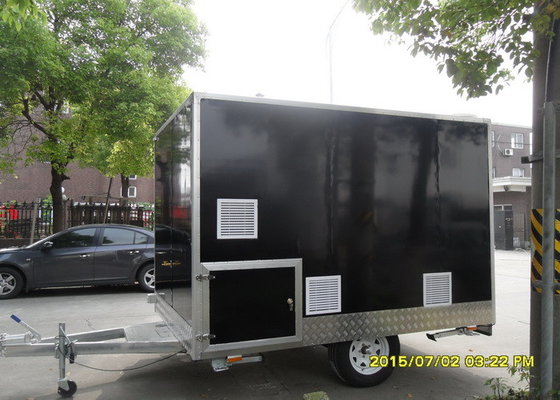 Juice Cart Mobile Food Trailers With Disc Brakes Single Axle 2 tyres
