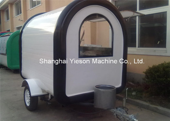 Fiberglass Street Food Vending Carts , Mobile Kitchen Cart Catering Trucks