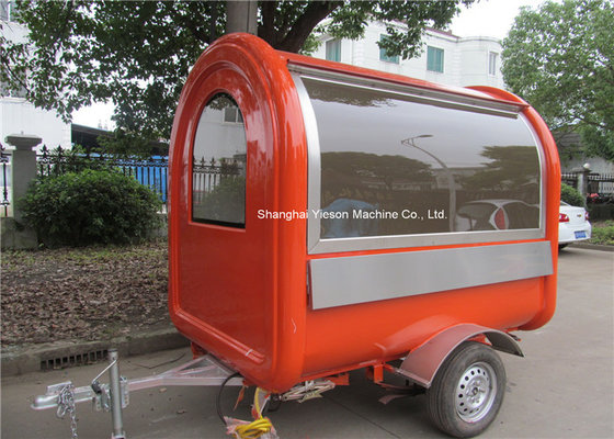 Non - Slip Flooring Food Vending Trailer Catering Trailers Bbq Carts
