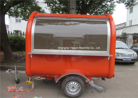 Non - Slip Flooring Food Vending Trailer Catering Trailers Bbq Carts