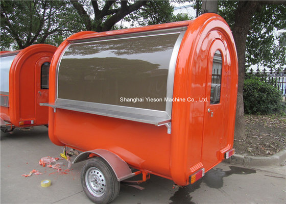 Non - Slip Flooring Food Vending Trailer Catering Trailers Bbq Carts