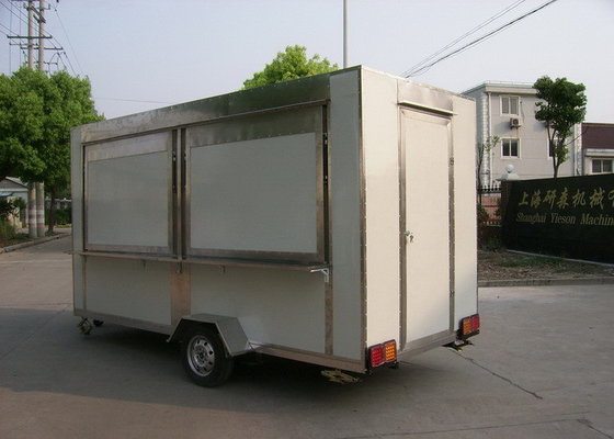 Outdoor Mobile Fast Food  Trailers 4 Meters With CE Certificate