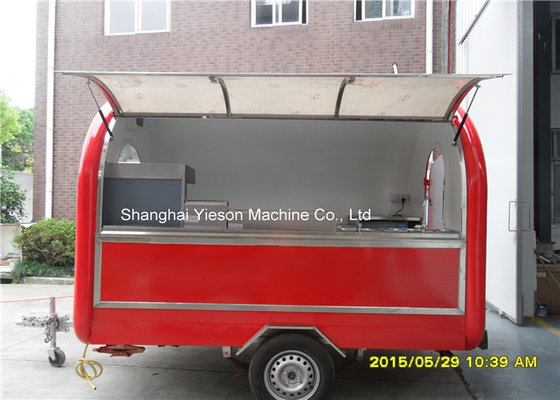 Outdoor Fast Food Concession Trailers Truck Van BBQ Vending  Pizza Cart