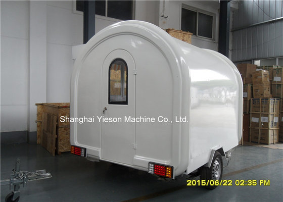Fiberglass Concession Trailers Hot Dog Vending Trailers , Mobile Ice Cream Trailers