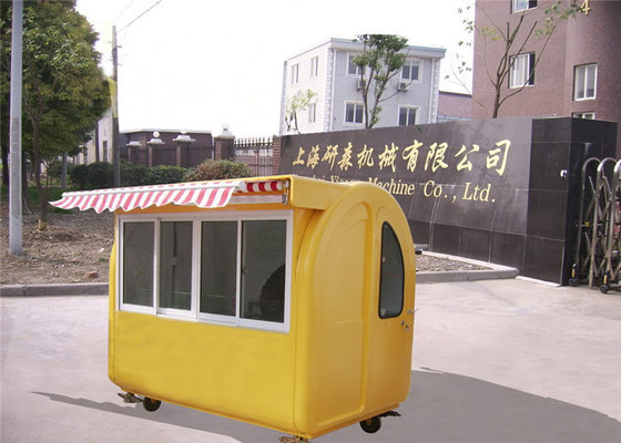 Strong Steel Mobile Food Kiosk Fast Food Mobile Kiosk Crepe Cart