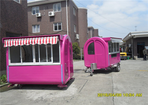 Purple Mobile Food Kiosk , Outside Mobile Crepe Cart Hire 220V
