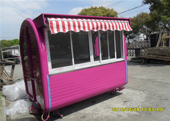 Purple Mobile Food Kiosk , Outside Mobile Crepe Cart Hire 220V