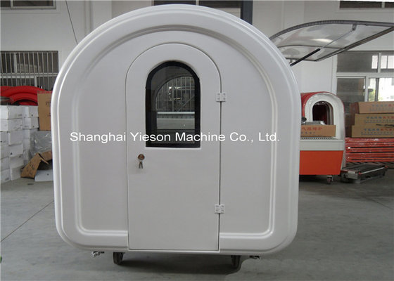 Fiberglass Mobile Catering Trailers With Canopy , Food Vending Carts