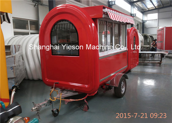 Stainless Steel Food Vending Trailers Hot Dog Carts Food Truck
