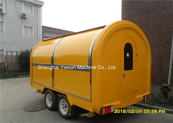 Food Service Trailer  Vending Cart Fiberglass With  Four Windows