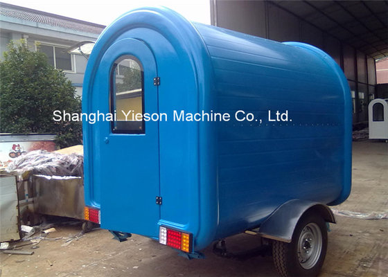 Customs Mobile Fiberglass Concession Trailers Fast Food Trucks Crepes